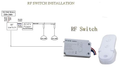 500W 1000W Remote Control Appliance Switch Durable For Pool Light