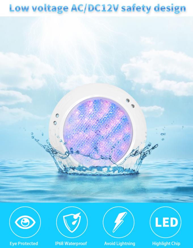 Inground Color Changing Swimming Pool Light 150MM 6W 10W Diamond Cover