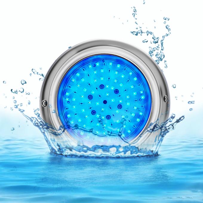 Inox 316L RGB LED Pool Light Underwater Surface Mount Waterpoof 15W ...