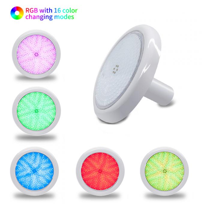 Plastic 220MM 12V Fiberglass Pool Light Underwater Resin Filled