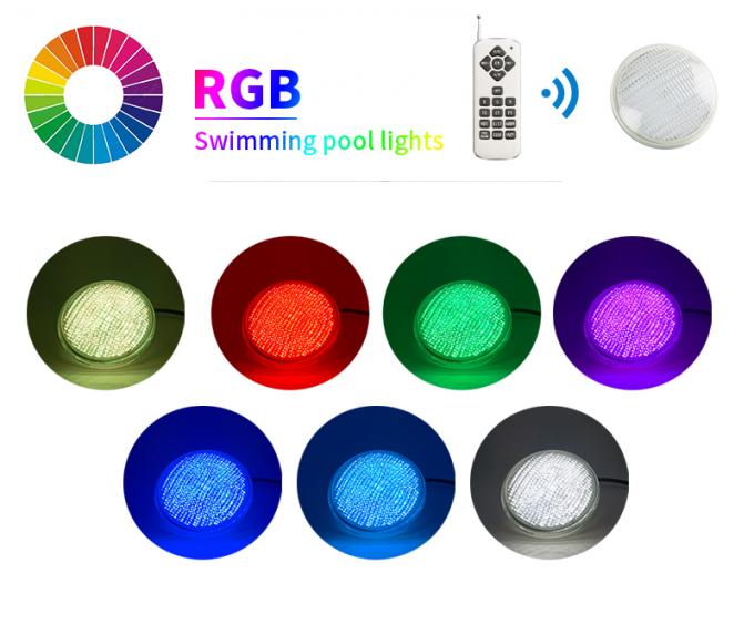 Practical Underwater LED Pool Light , Plastic PAR56 RGB LED Pool